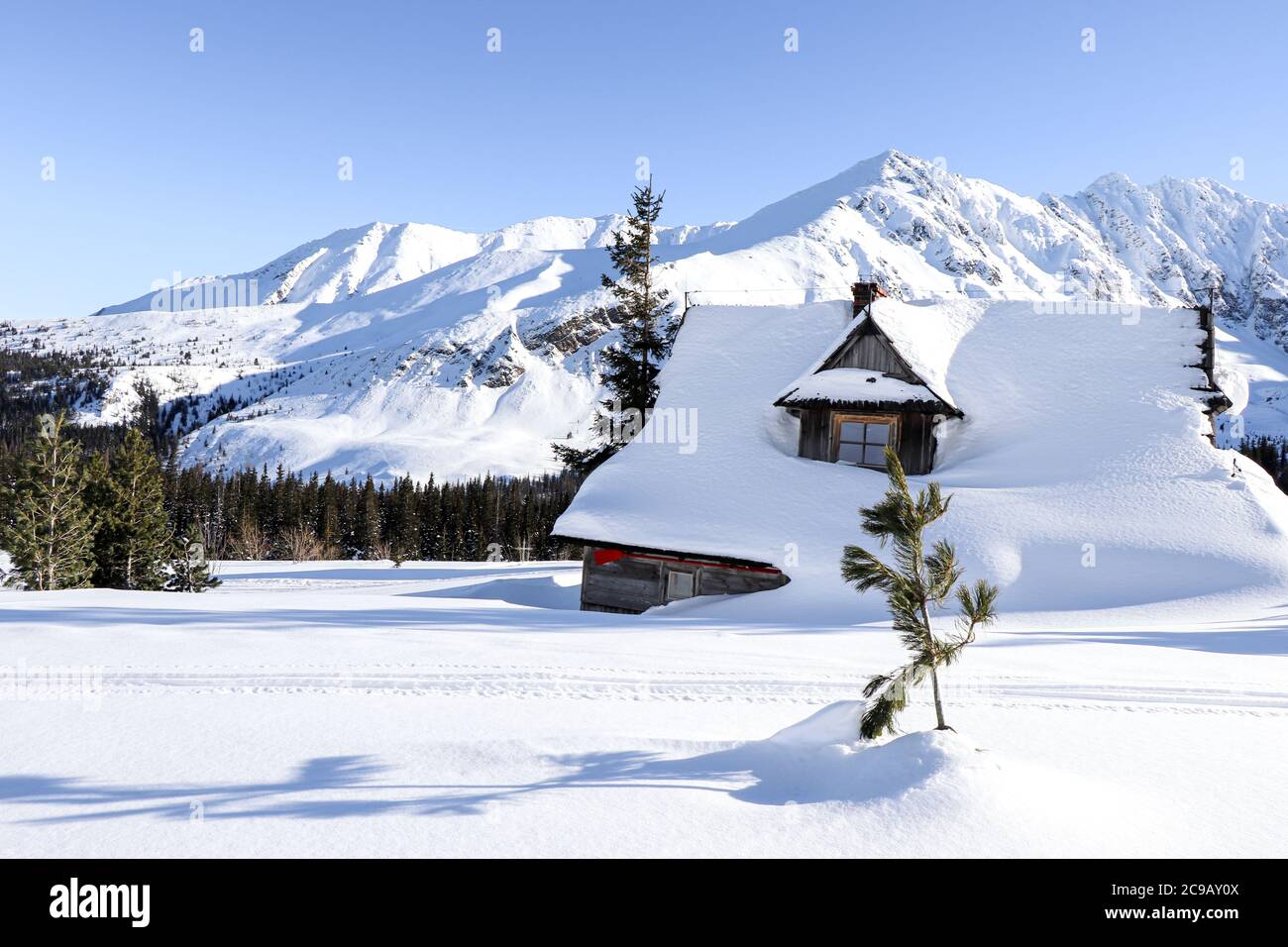 Winter landscape from Polish mountains Stock Photo - Alamy
