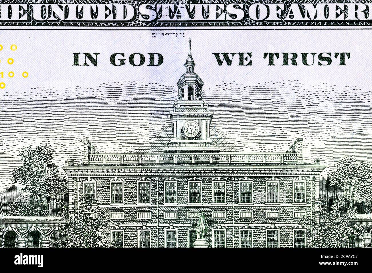 reverse American dollars of paper money Stock Photo - Alamy