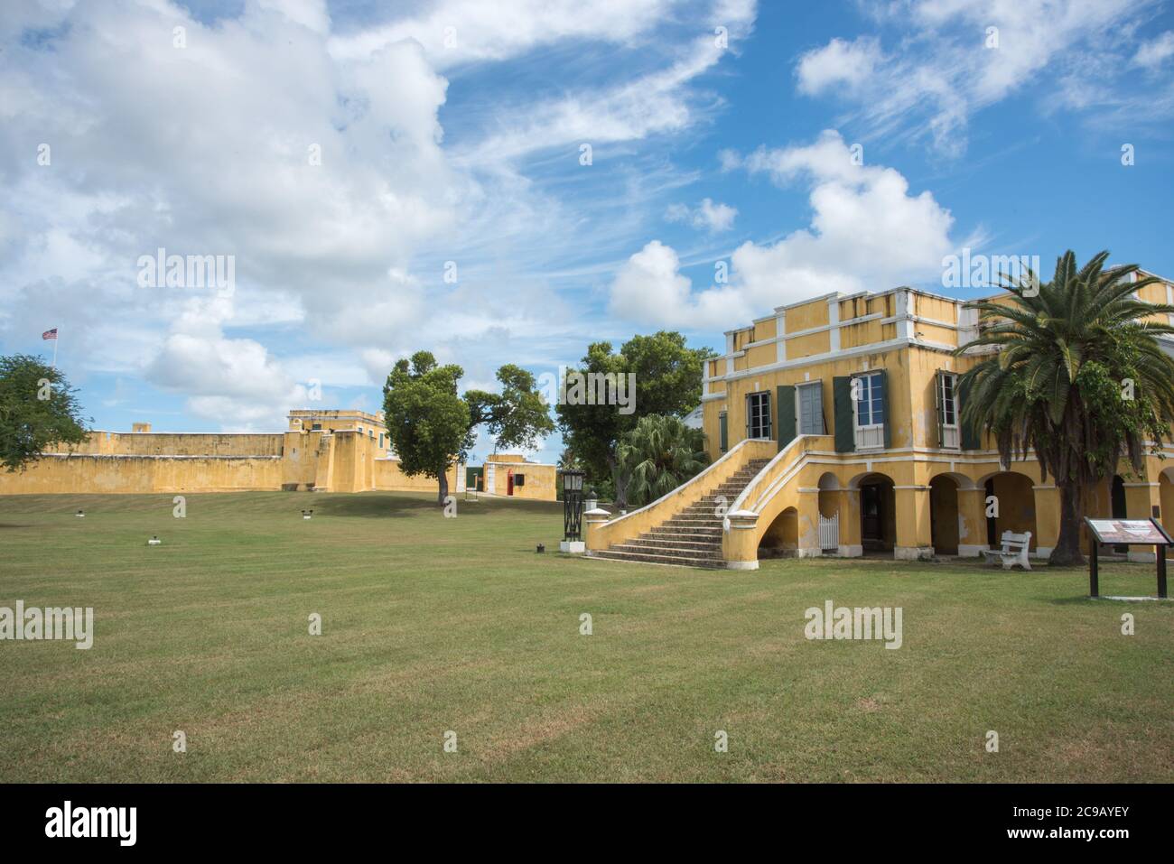 Christiansted, St. Croix, USVI-October 22,2019: Fort Christiansvaern ...
