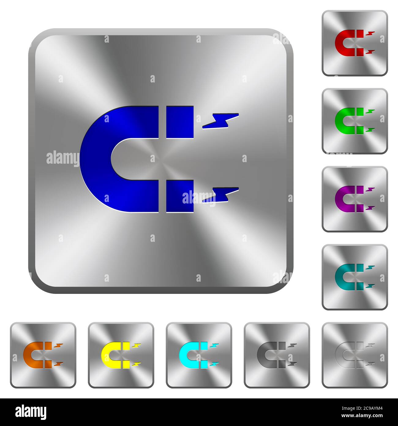 Magnetic chrome Stock Vector Images - Alamy