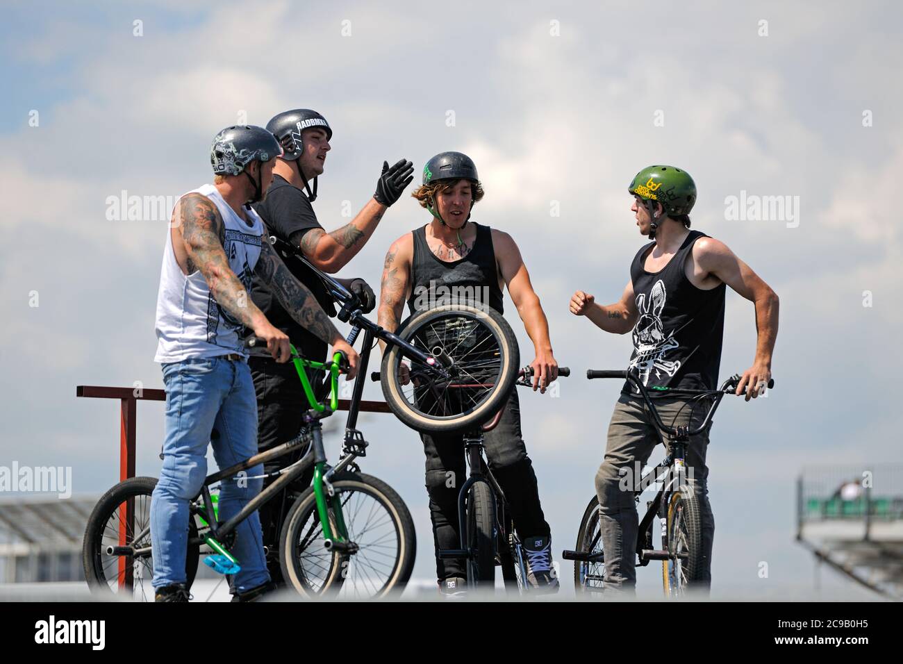 Rider standing next hi-res stock photography and images - Alamy