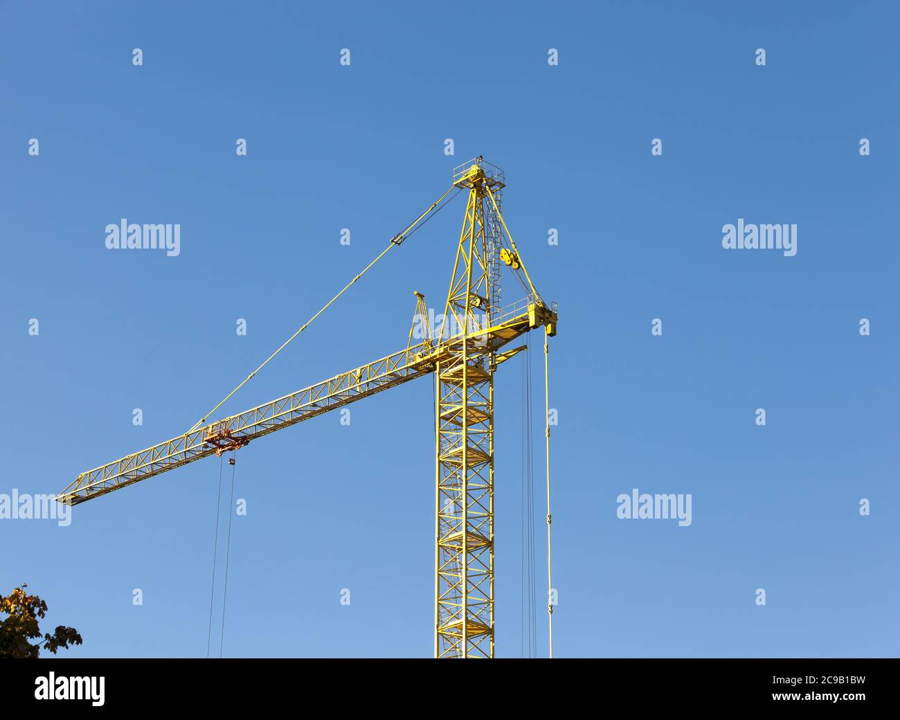 construction cranes with construction equipment Stock Photo - Alamy