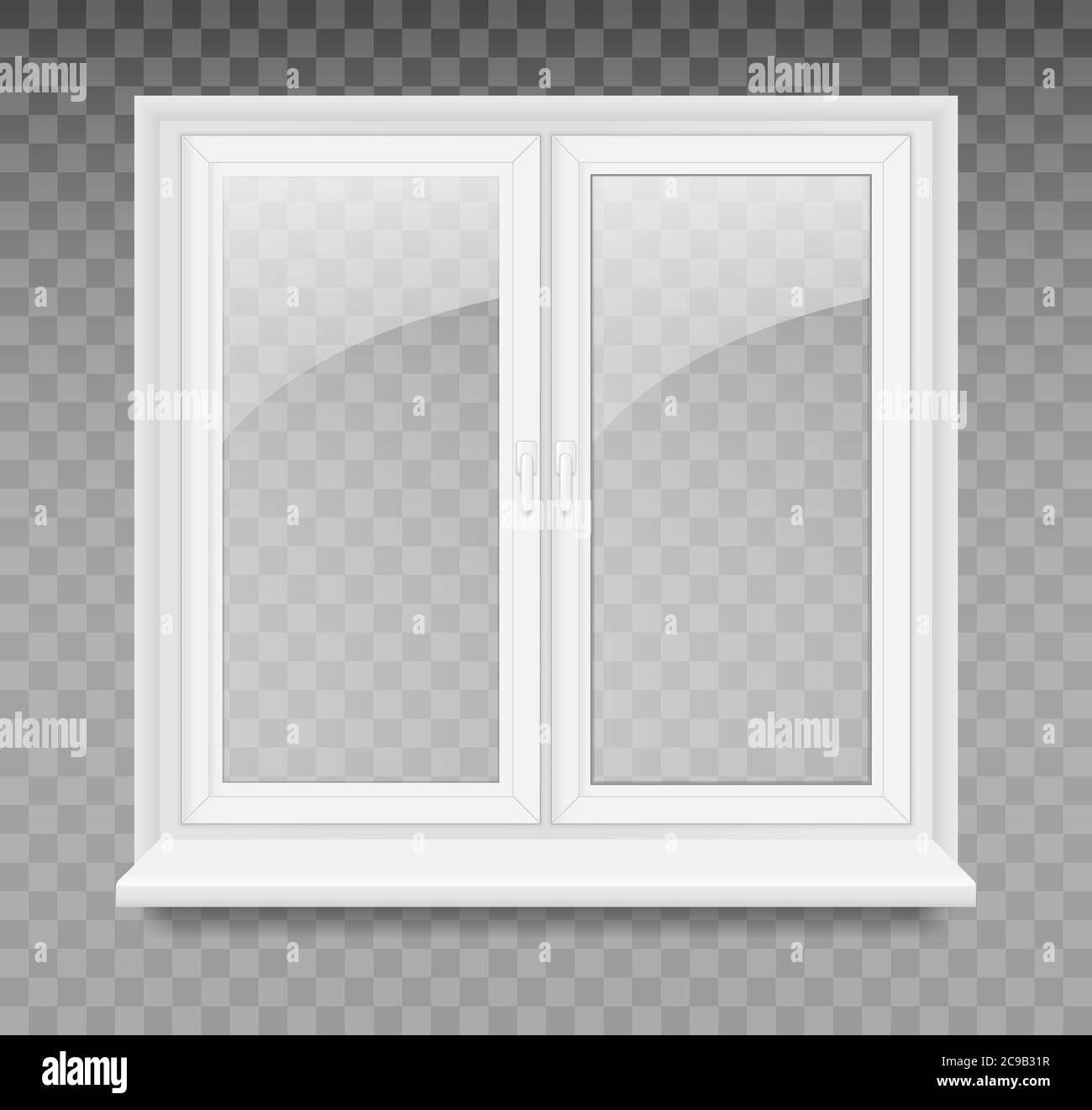Window handle on closed Stock Vector Images - Alamy