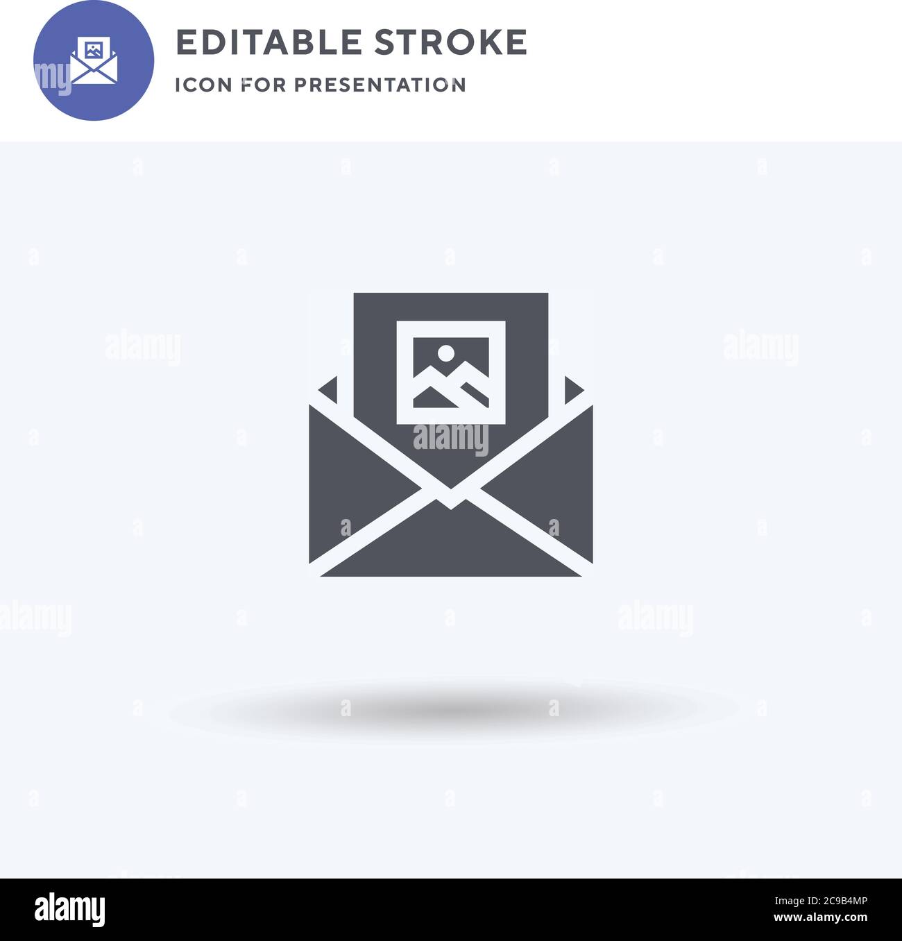 Email icon vector, filled flat sign, solid pictogram isolated on white ...