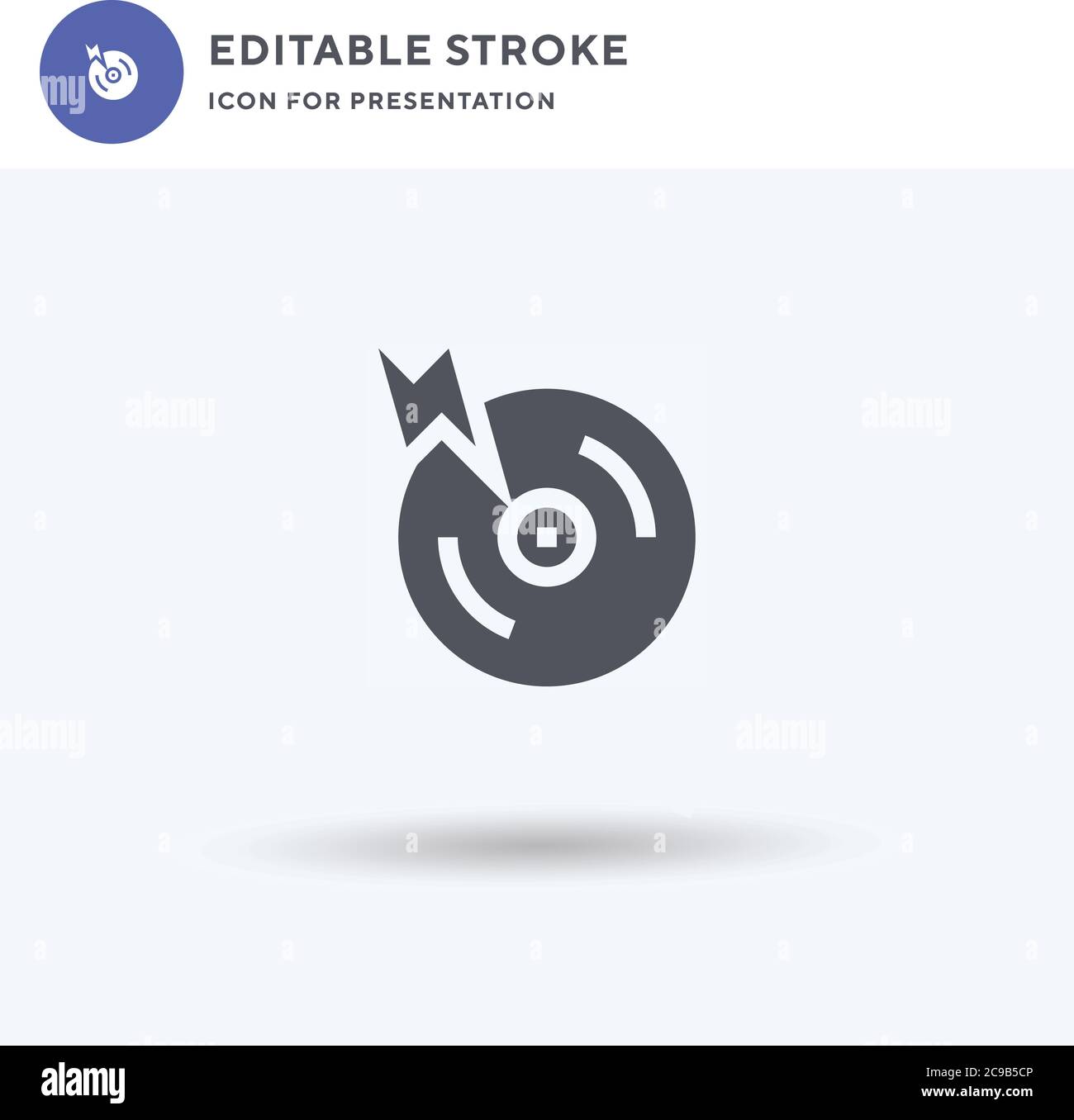 Cd icon vector, filled flat sign, solid pictogram isolated on white ...