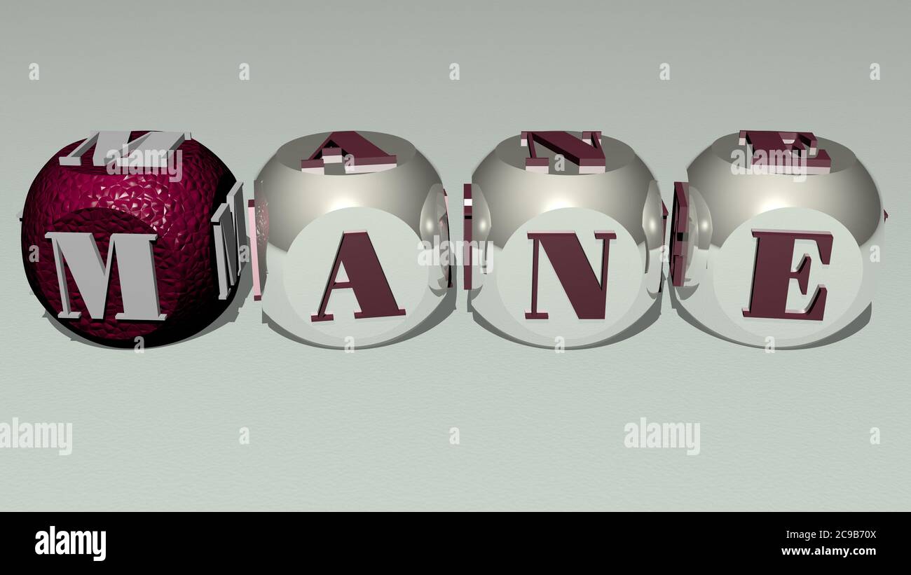 MANE combined by dice letters and color crossing for the related ...