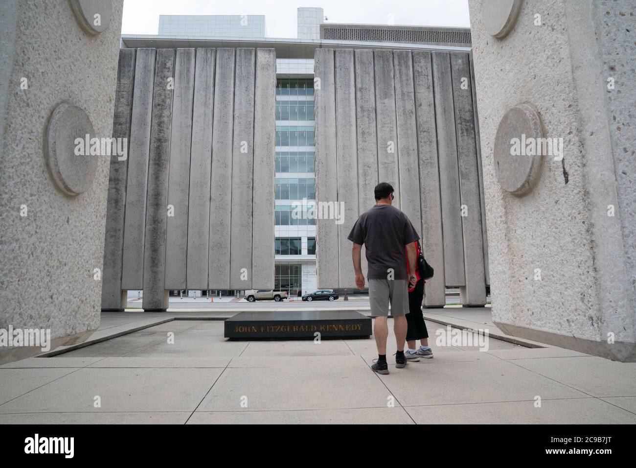 Dallas, TX, USA. 29th July, 2020. The John Fitzgerald Kennedy Memorial ...