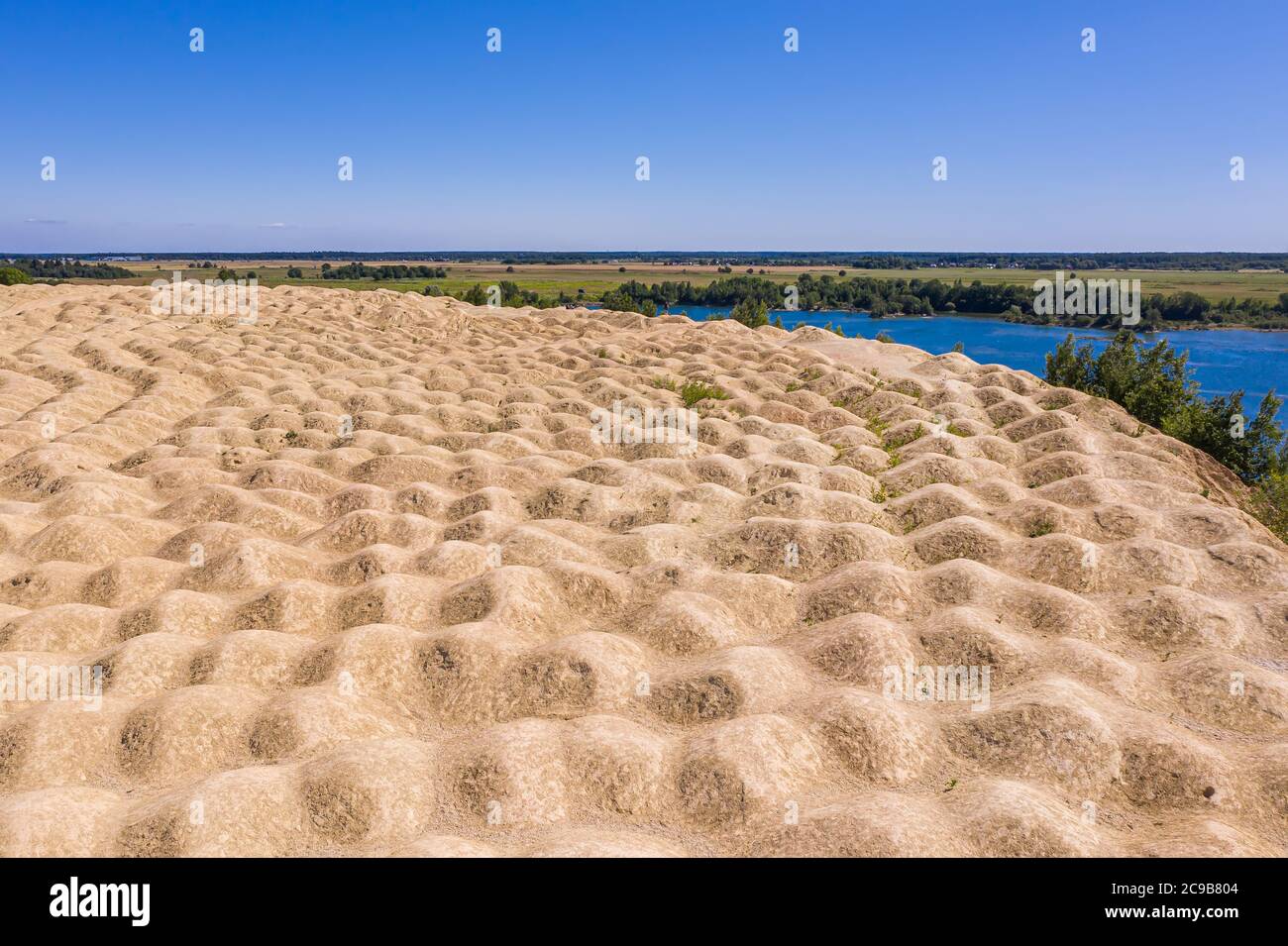 Aerial view sand mining region hi-res stock photography and images - Alamy