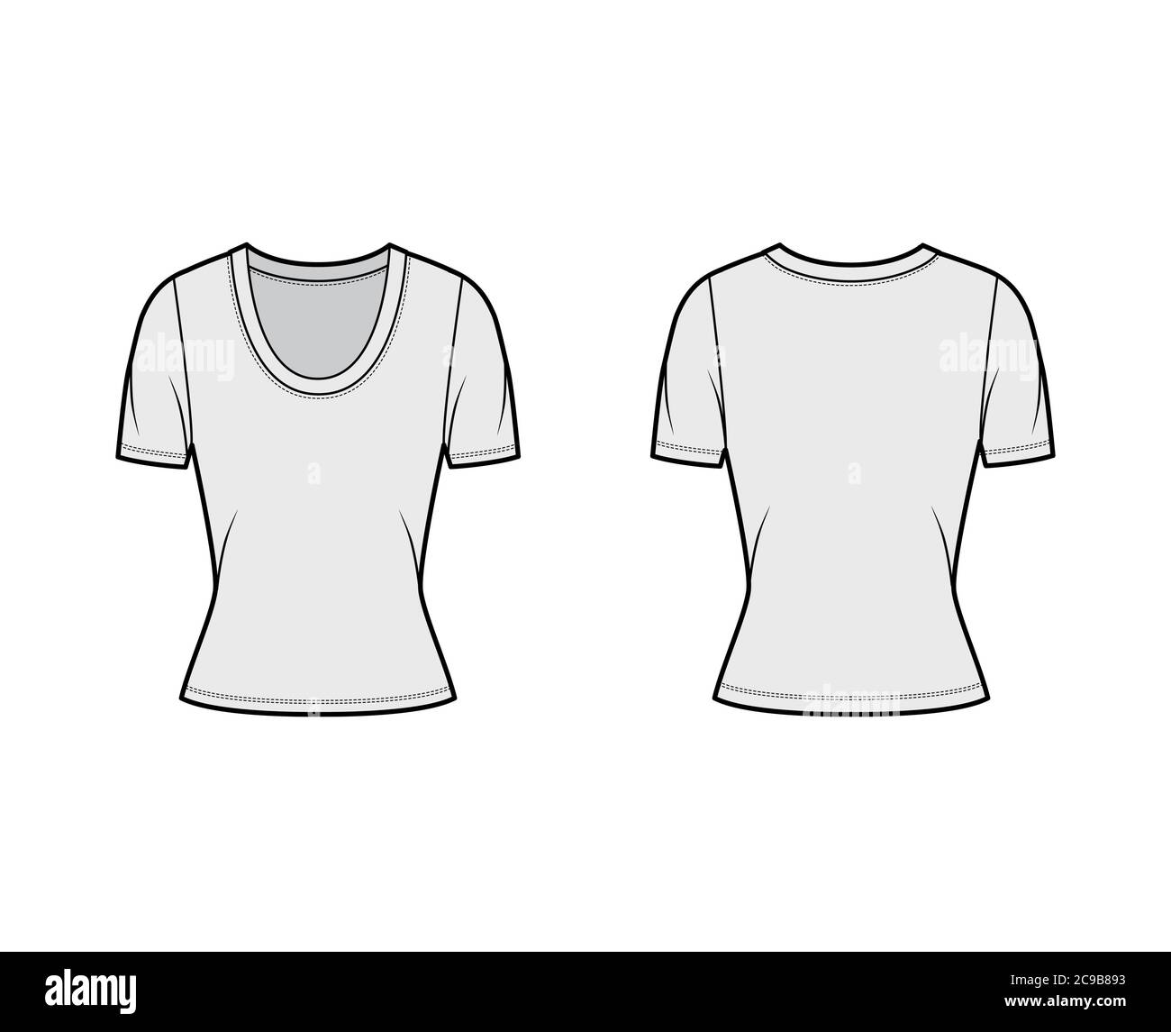Close fitting top Stock Vector Images - Alamy