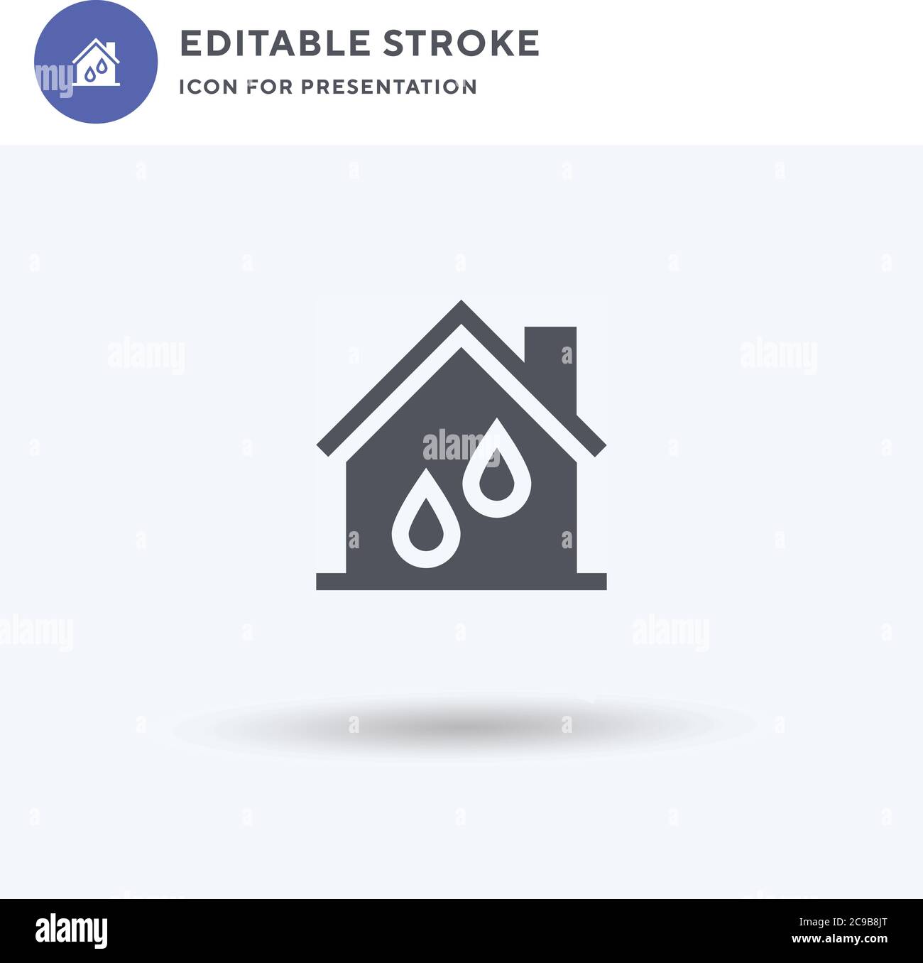 Humidifier icon vector, filled flat sign, solid pictogram isolated on ...