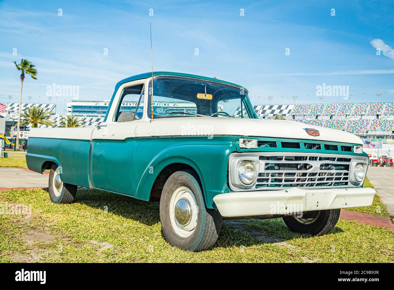 Daytona Beach, FL / USA - March 25, 2018: Restored 1964 Ford F100 ...