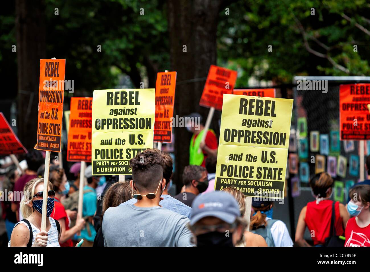 Anti oppression protest signs hi-res stock photography and images - Alamy