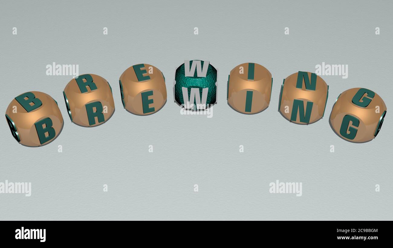 brewing combined by dice letters and color crossing for the related ...