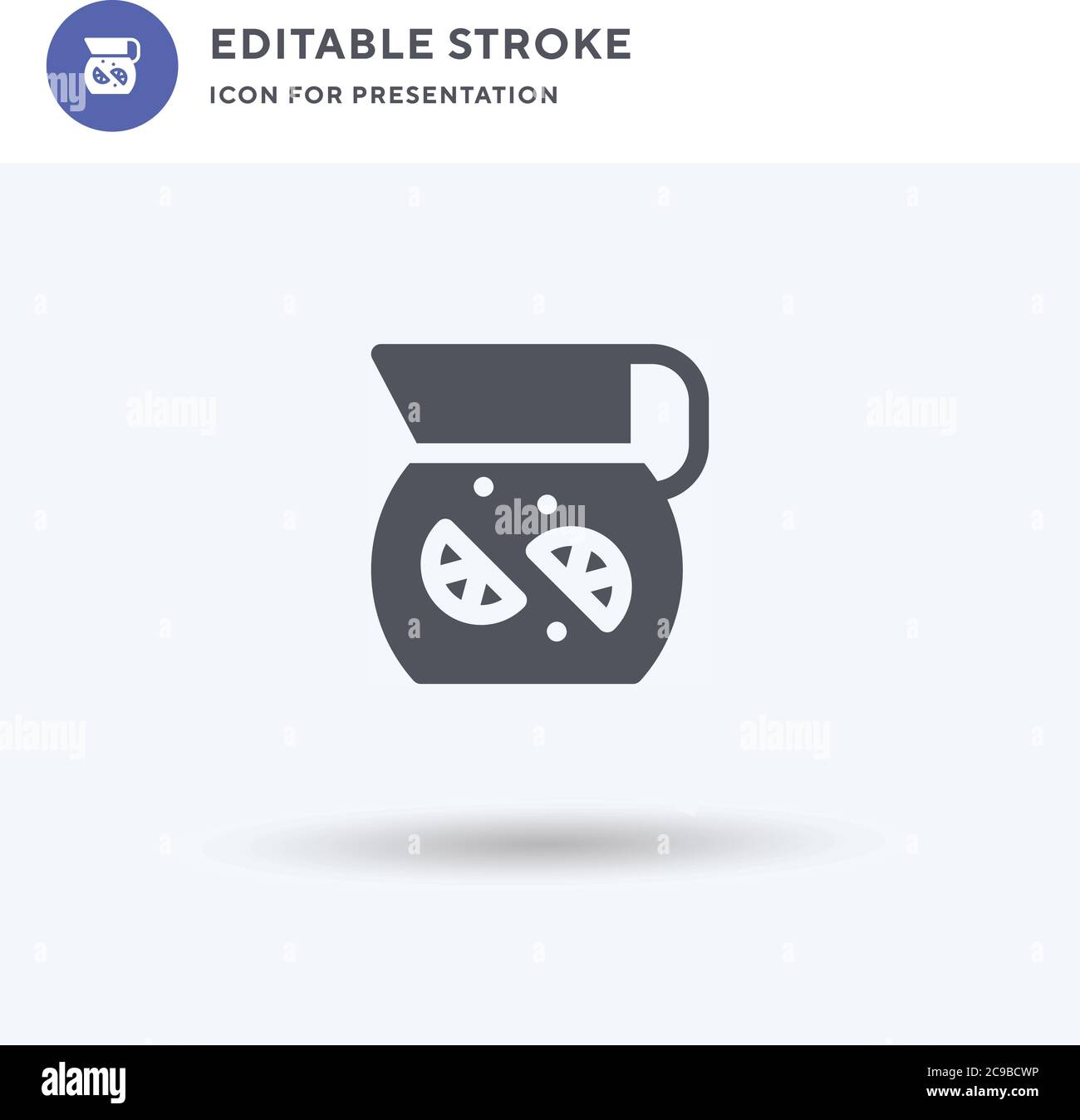 Sangria icon vector, filled flat sign, solid pictogram isolated on ...