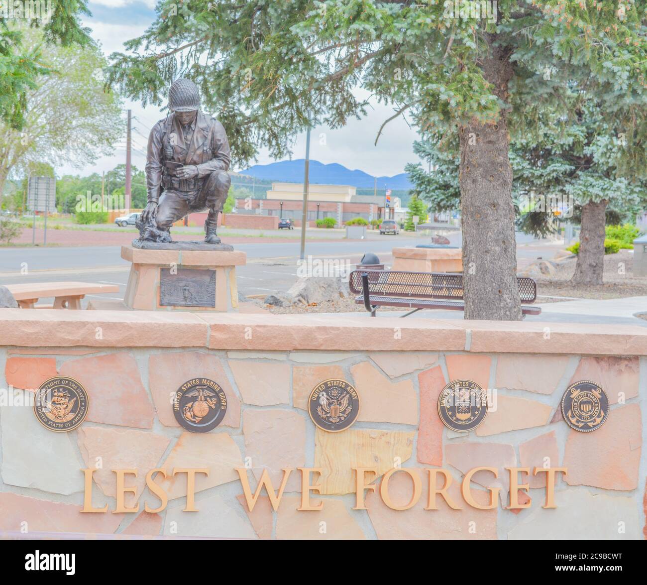 Kneel for the fallen Soldiers. Remember the fallen military forces ...