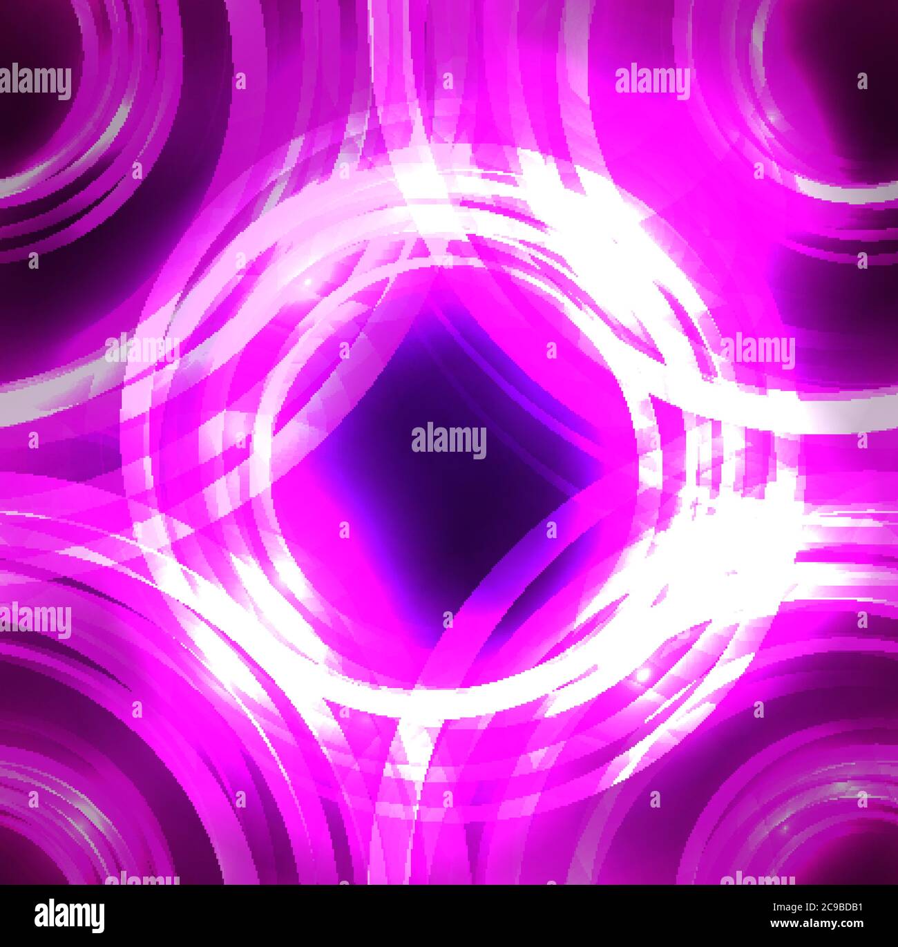 Seamless texture with glowing highlights and round lines. Vector ...