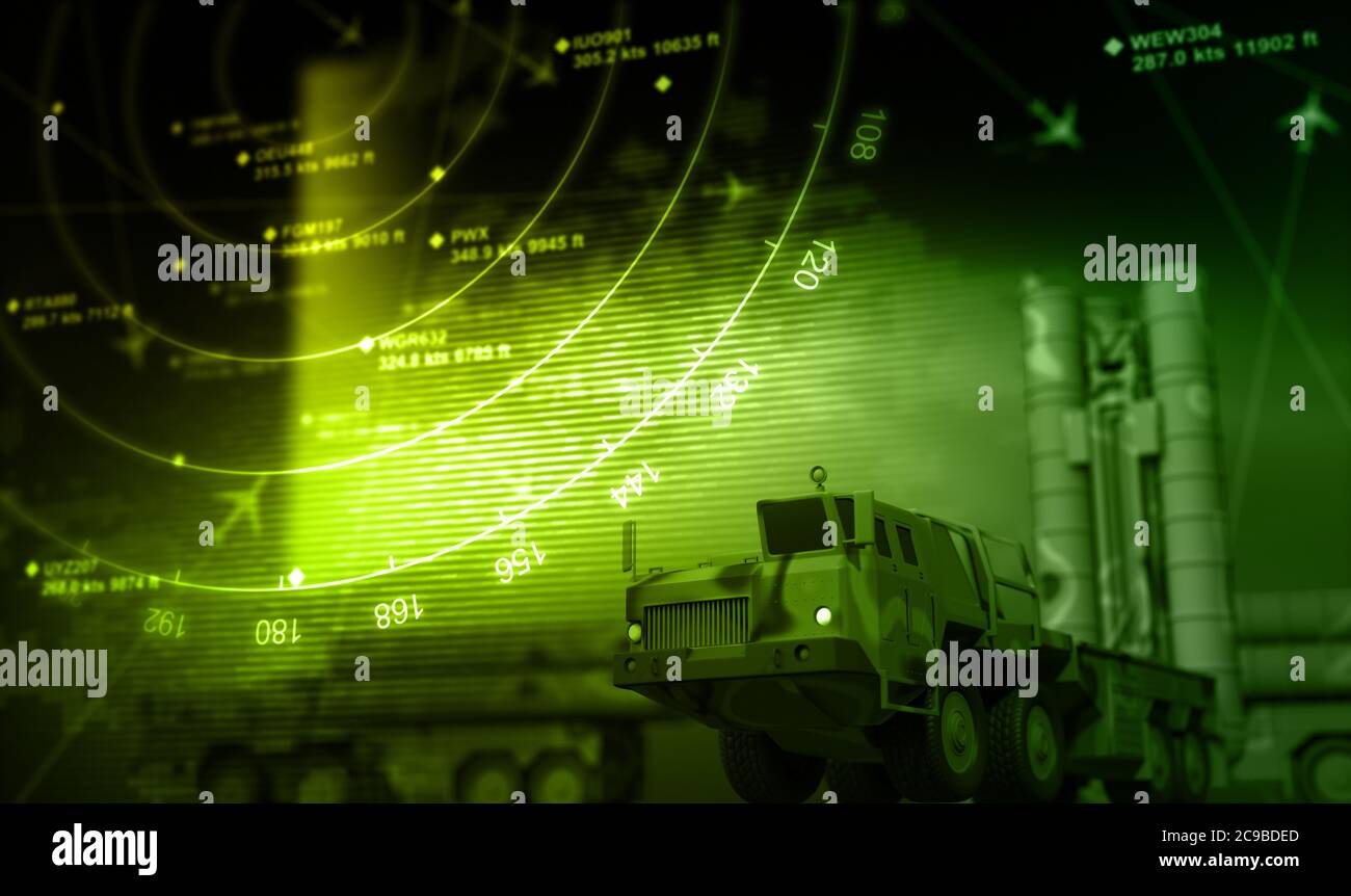 Air Defense - 3D Rendering Stock Photo - Alamy