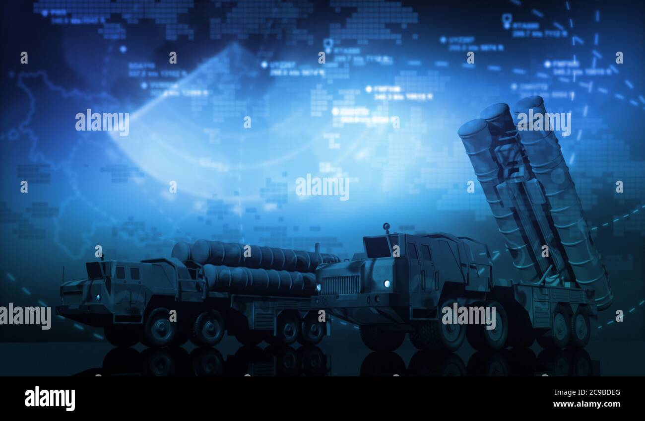 Air Defense - 3D Rendering Stock Photo - Alamy