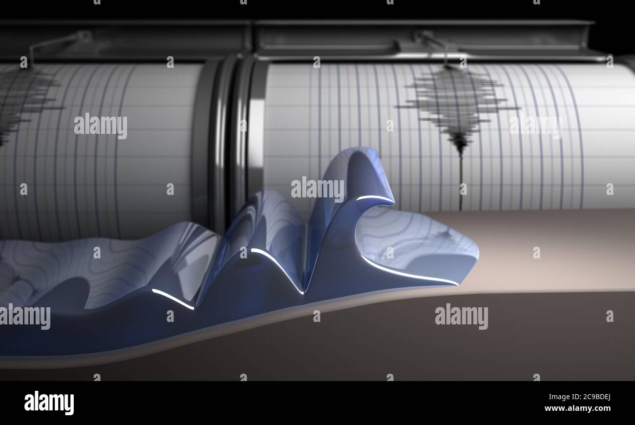 3d earthquake hi-res stock photography and images - Alamy