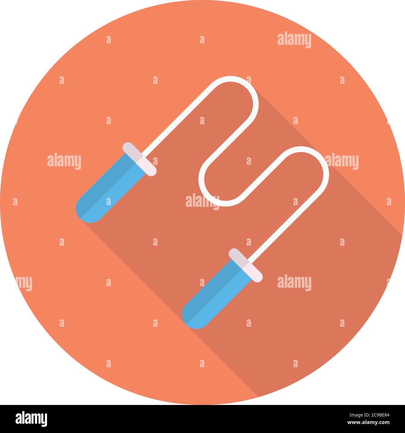 Fitness jump rope on Stock Vector Images - Alamy