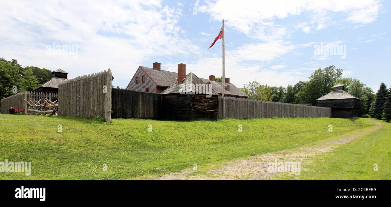 Fort Western, former British colonial outpost at the head of navigation ...