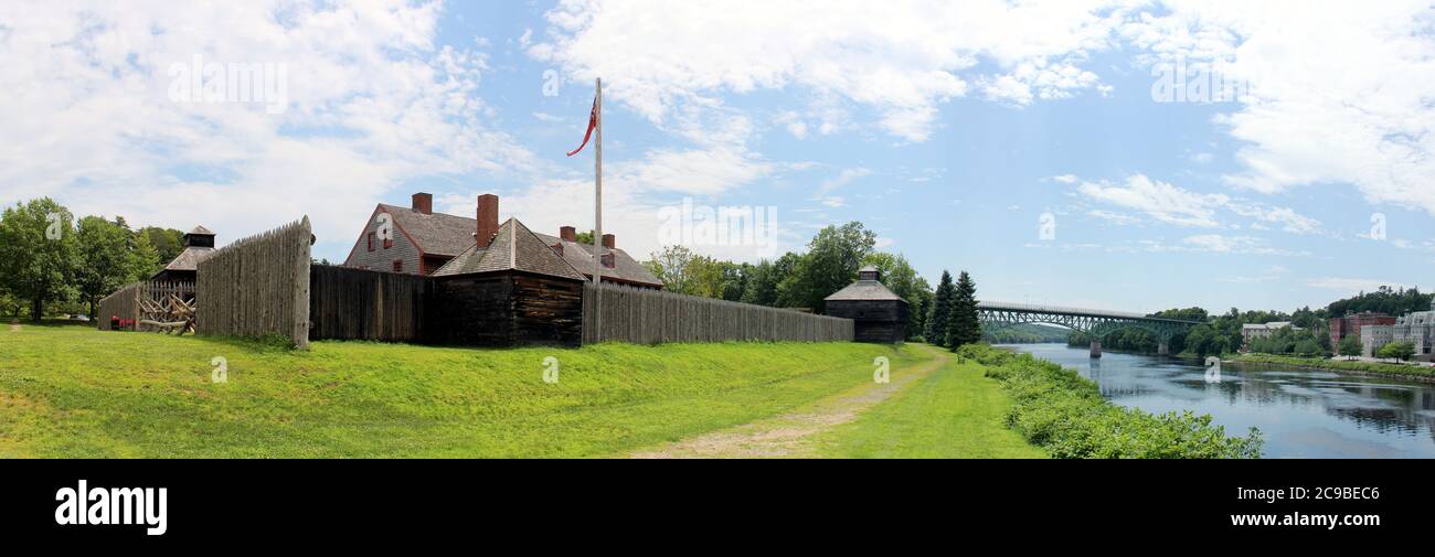 Fort Western, former British colonial outpost at the head of navigation ...