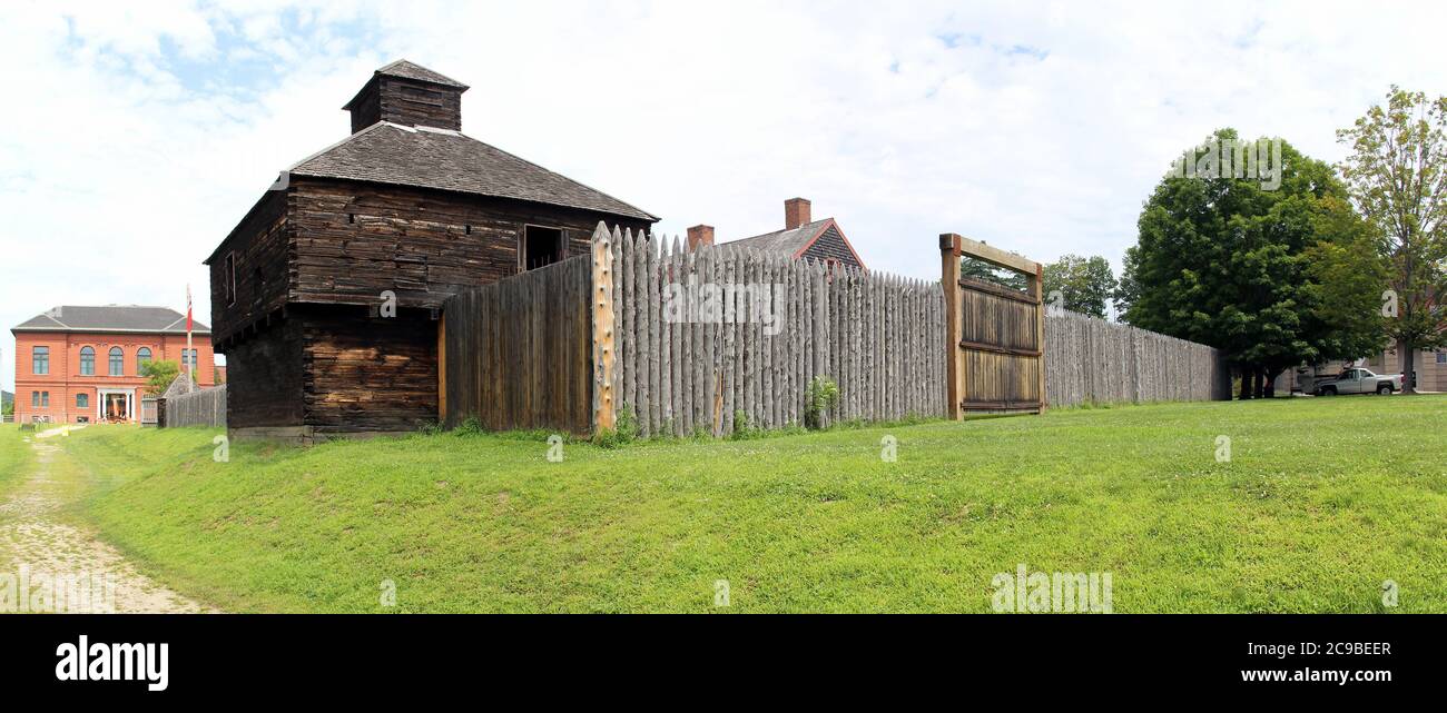 Fort Western, former British colonial outpost at the head of navigation ...