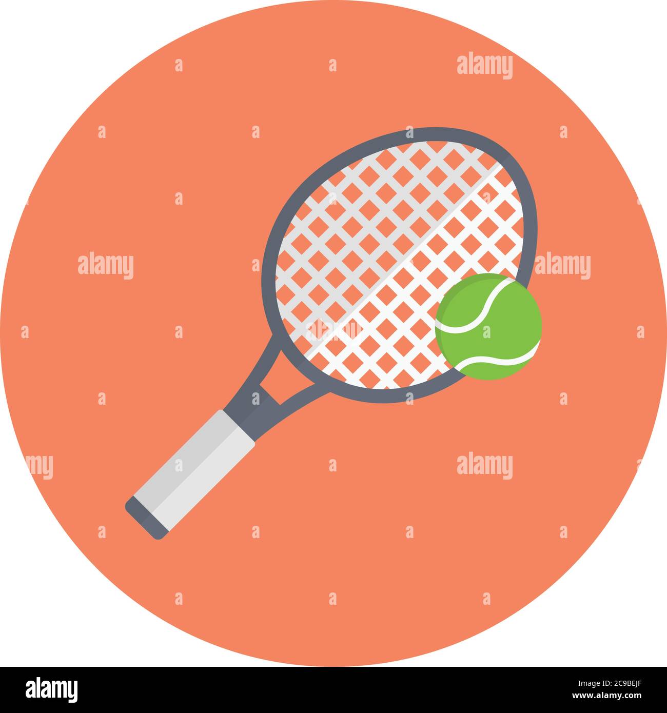 Colorful illustration tennis racket Stock Vector Images - Alamy