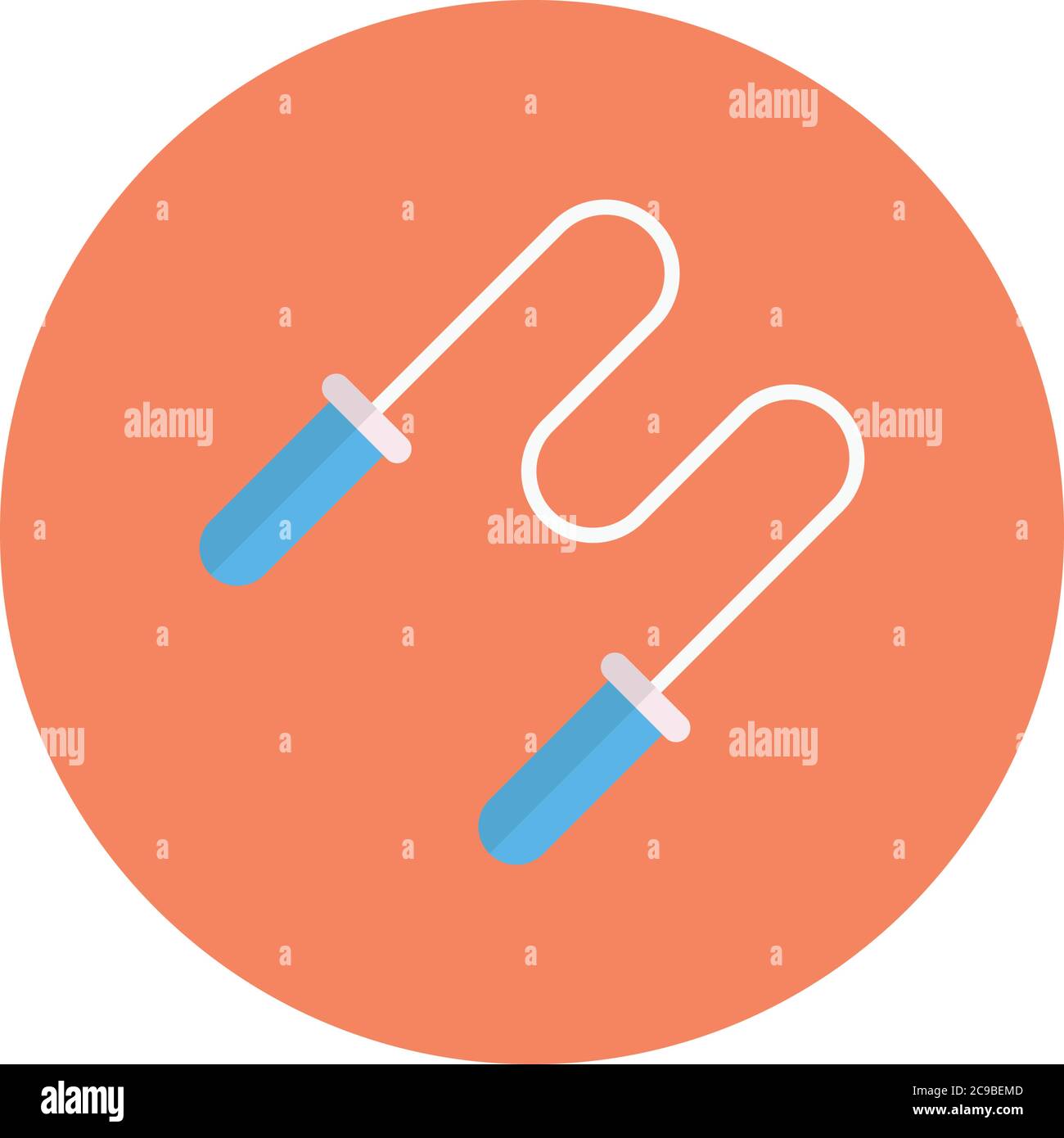 Jump rope vector vectors hi-res stock photography and images - Alamy