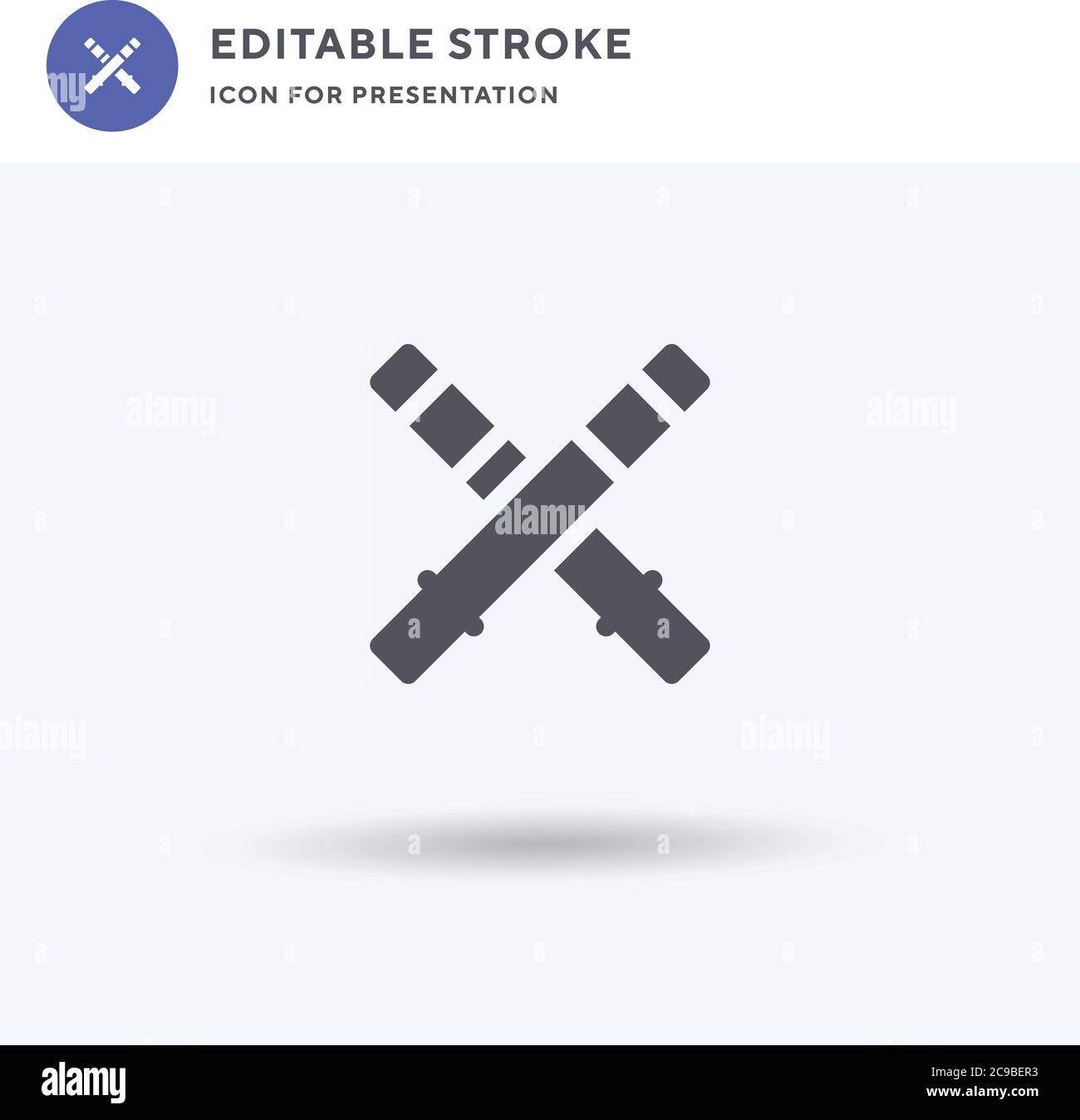 Kendo icon vector, filled flat sign, solid pictogram isolated on white ...