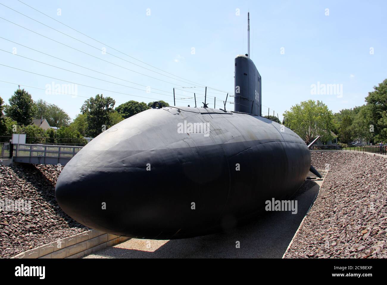 USS Albacore, a unique research submarine, built in 1953, on permanent ...