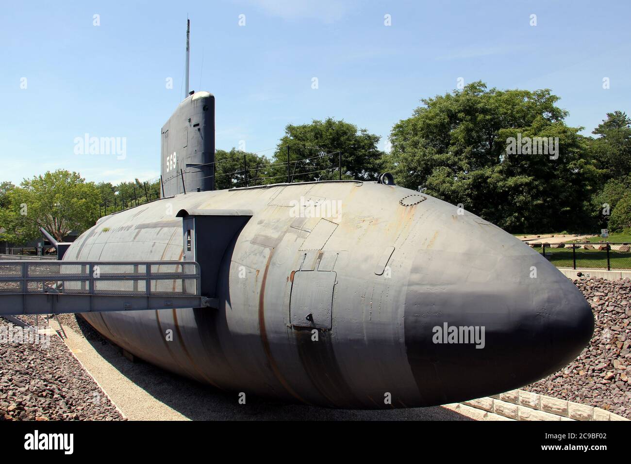 USS Albacore, a unique research submarine, built in 1953, on permanent ...
