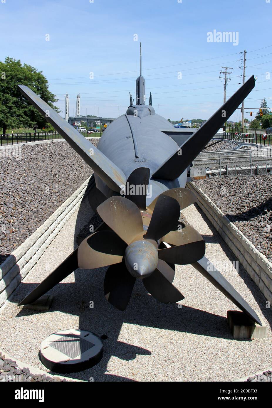 USS Albacore, a unique research submarine, built in 1953, on permanent ...