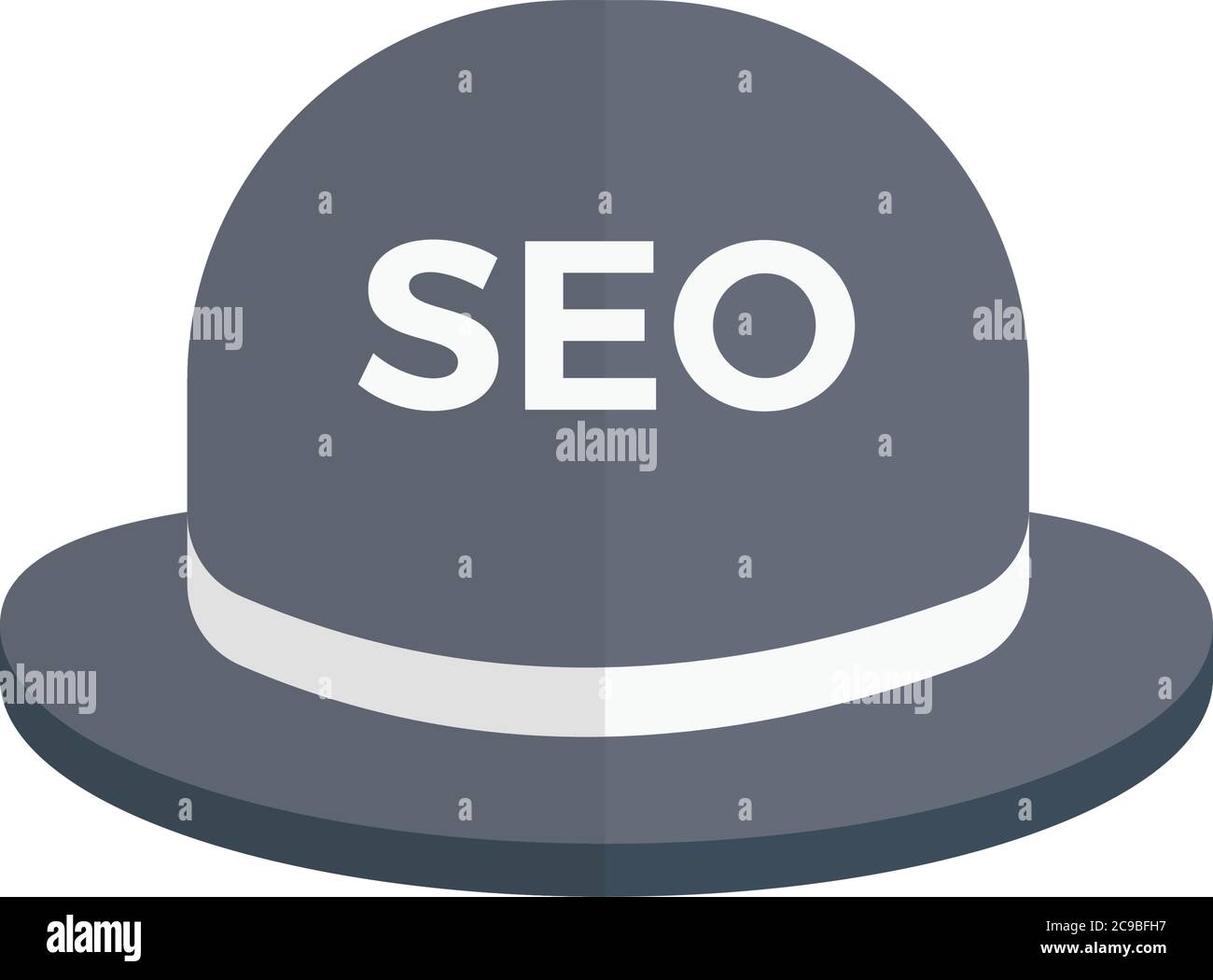 Flat rounded hat Stock Vector Images - Alamy