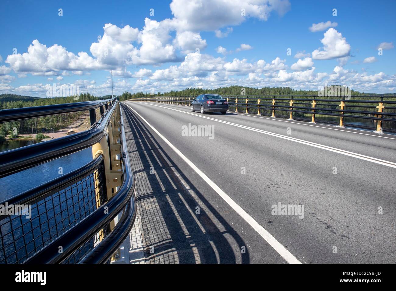 Vekaransalmi bridge in Sulkava, Finland Stock Photo - Alamy