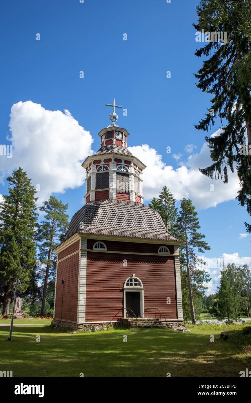 church belltower in Sulkava, Finland Stock Photo - Alamy