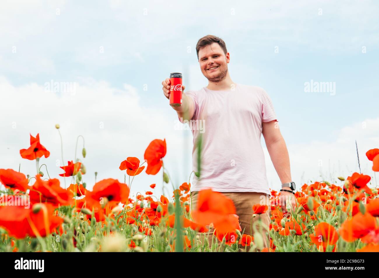 Man drinking coca cola hi-res stock photography and images - Alamy