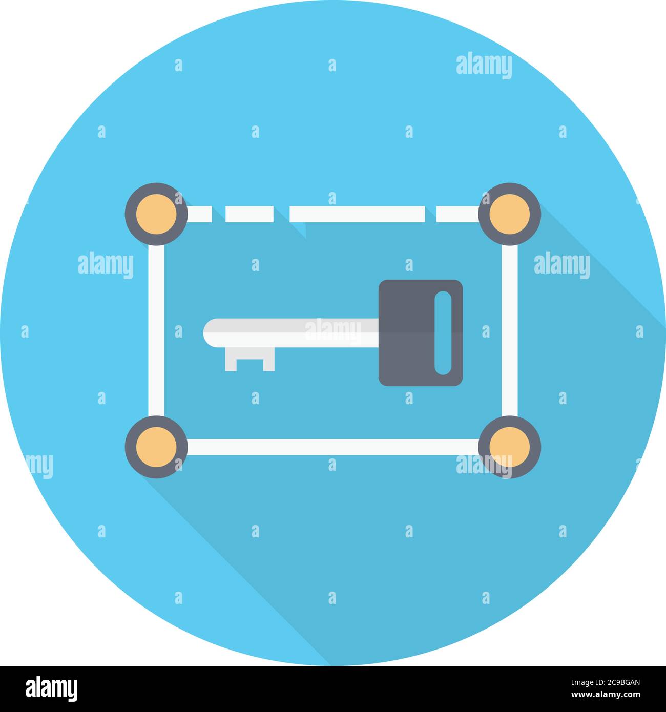 Lock globe security concept illustration Stock Vector Images - Alamy