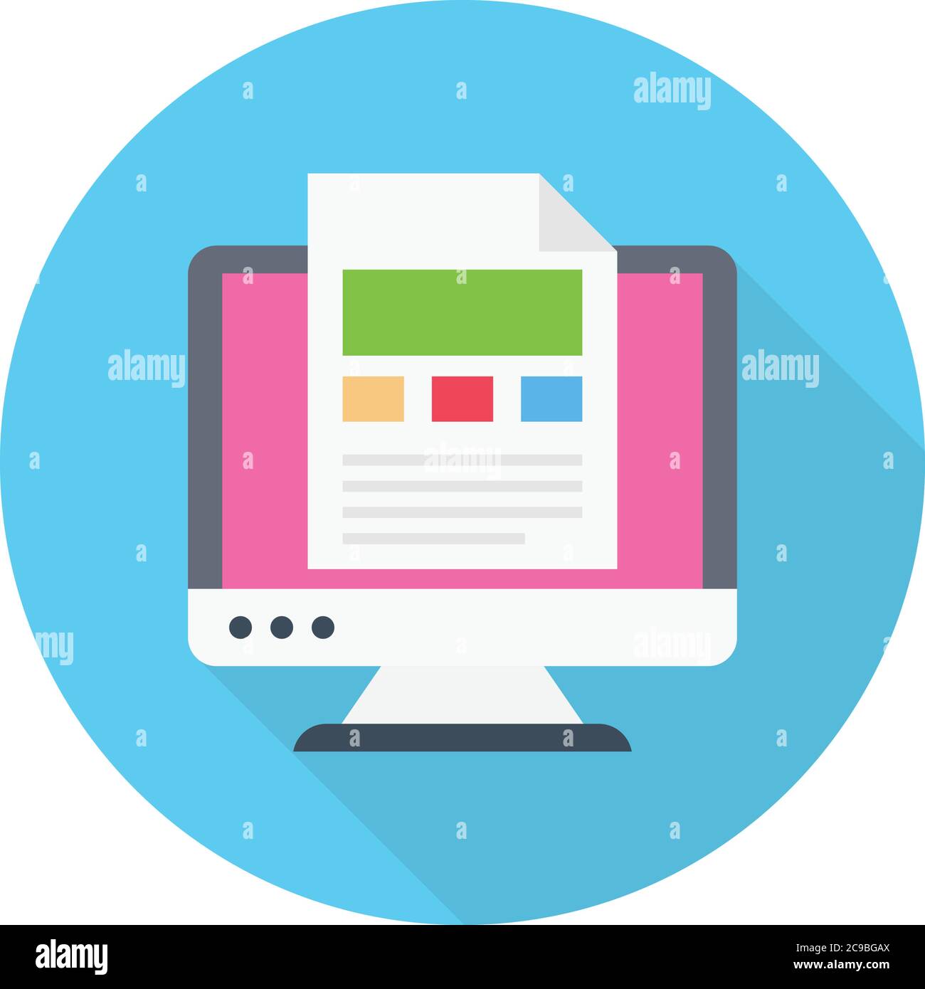 Computer screen word document Stock Vector Images - Alamy