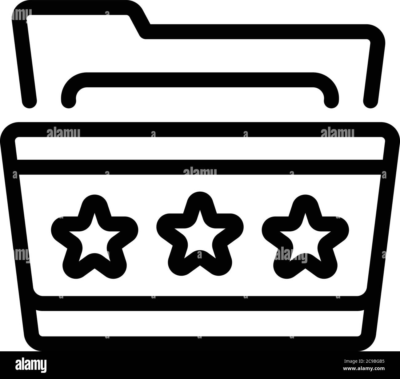 Star personal folder icon, outline style Stock Vector Image & Art - Alamy