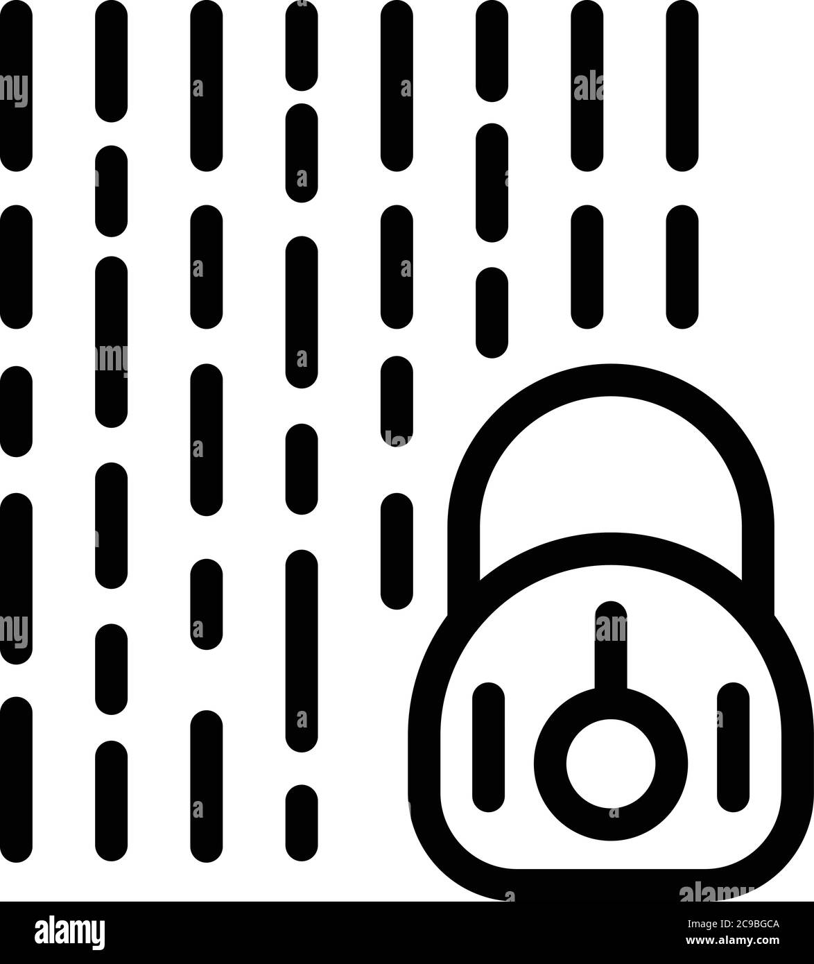 Secured personal files icon, outline style Stock Vector Image & Art - Alamy