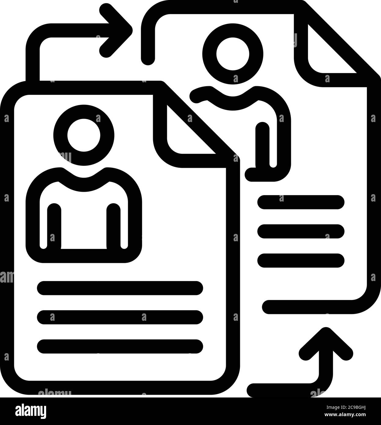 Change personal data icon, outline style Stock Vector Image & Art - Alamy