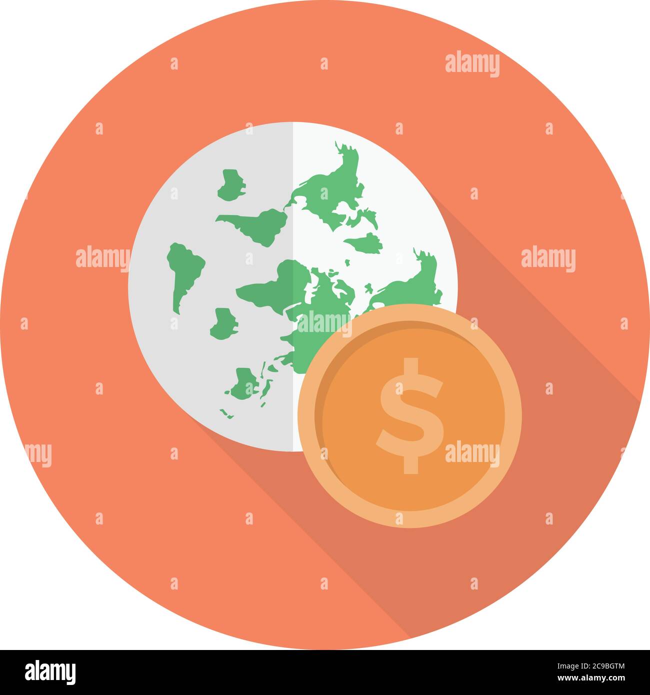 Money fly coin icon Stock Vector Images - Alamy