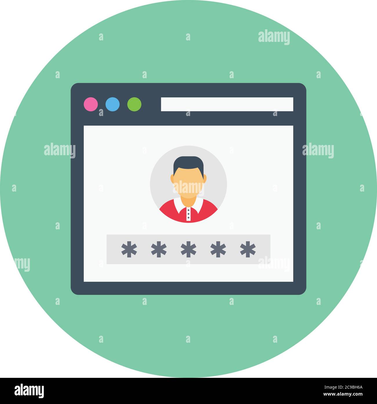 User profile silhouette login Stock Vector Images - Alamy
