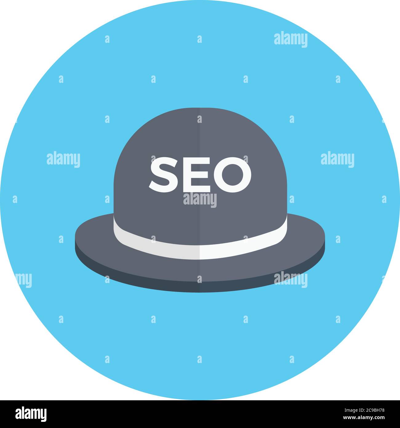 Rounded hat Stock Vector Images - Alamy