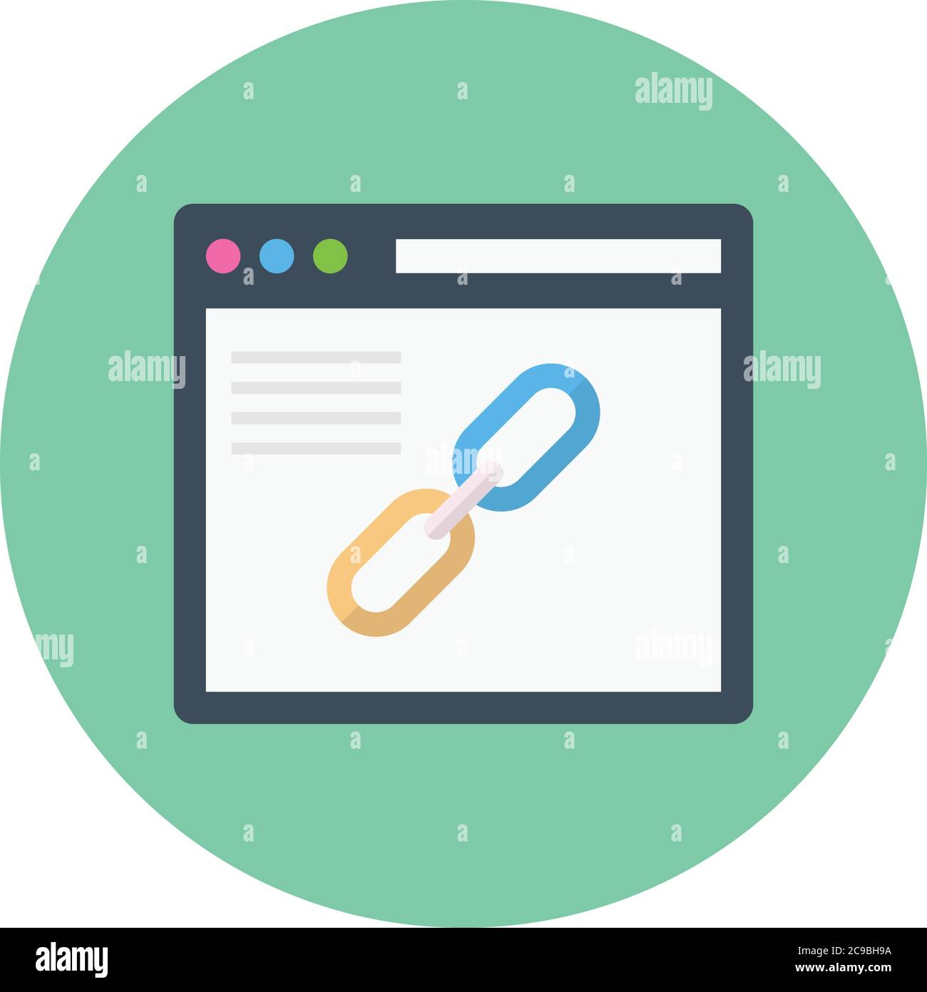 Url symbol Stock Vector Images - Alamy