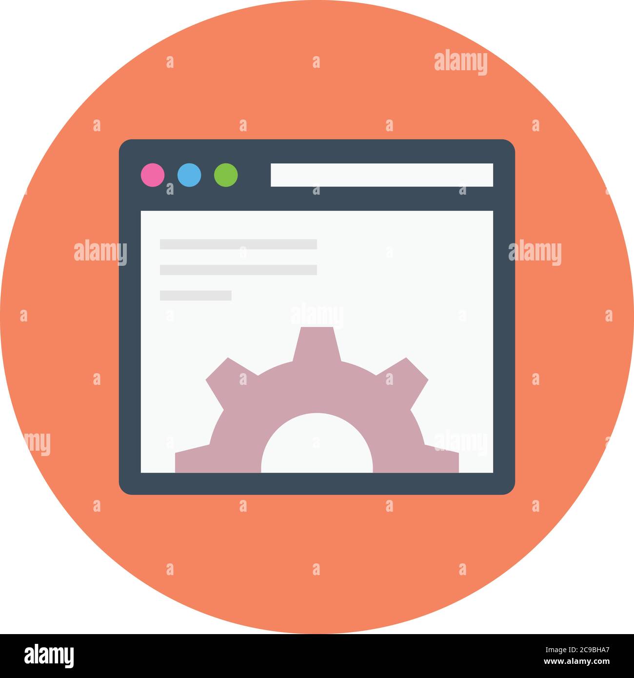 Page setting interface symbol Stock Vector Images - Alamy