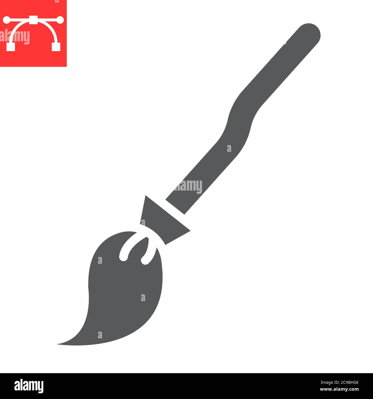 Witch broom glyph icon, halloween and scary, broom sign vector graphics ...