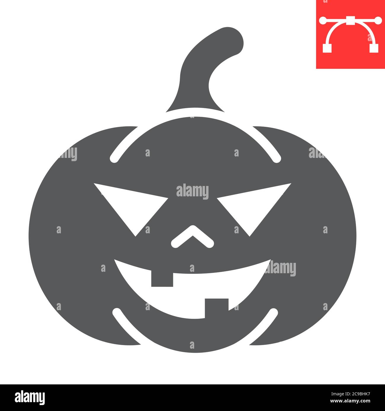 Halloween pumpkin glyph icon, halloween and scary, pumpkin sign vector ...