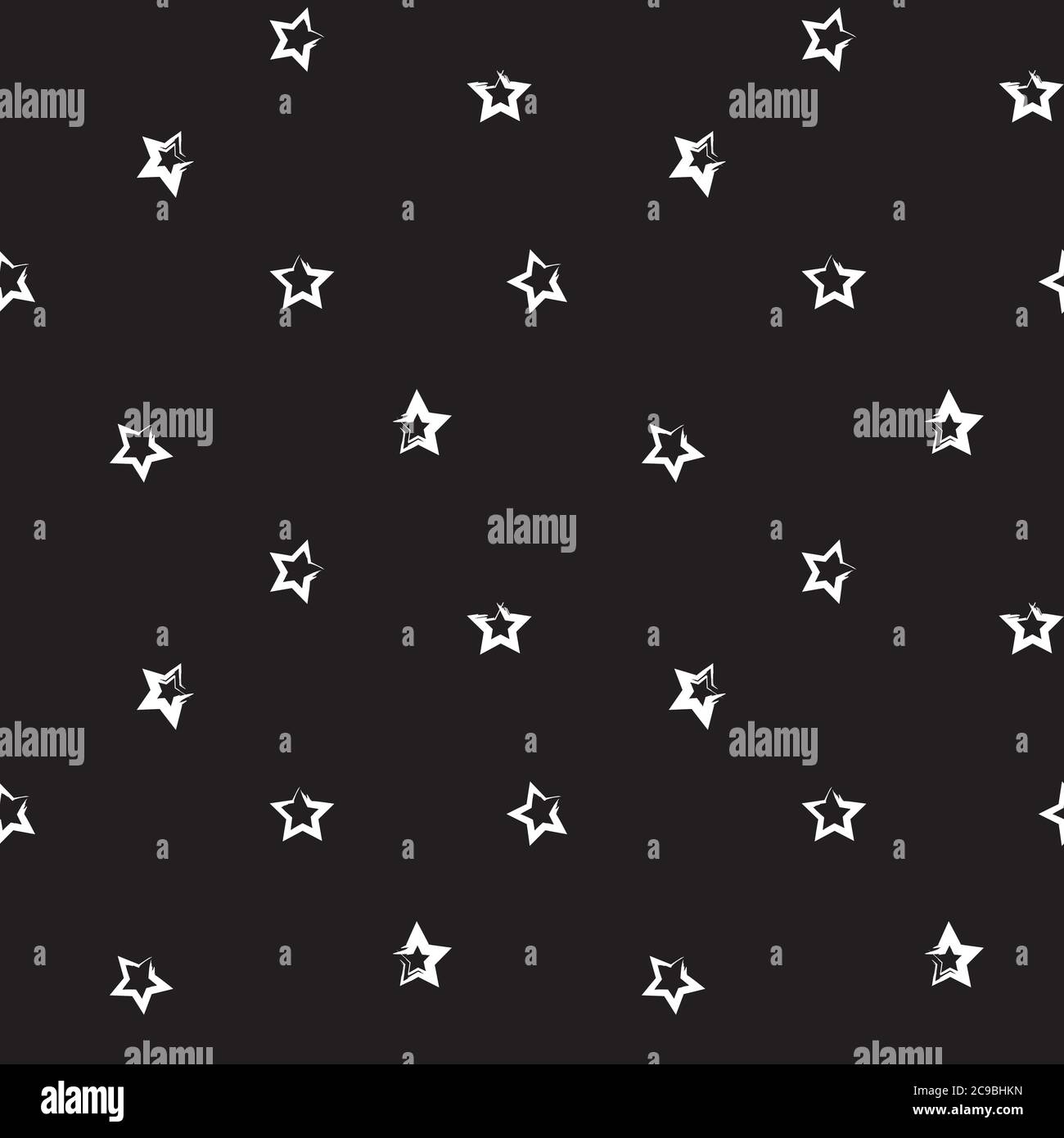Stars brush stroke seamless pattern background for fashion textiles ...